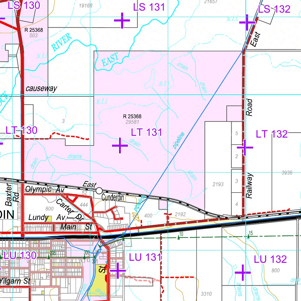 COG Series Map 2334-14: Cunderdin and Tammin by Western Australia ...