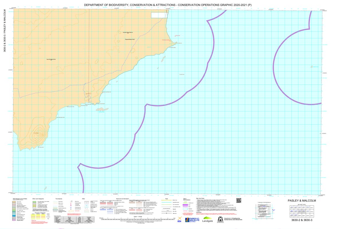 COG Series Map 3630-23: Pasley and Malcolm by Western Australia ...