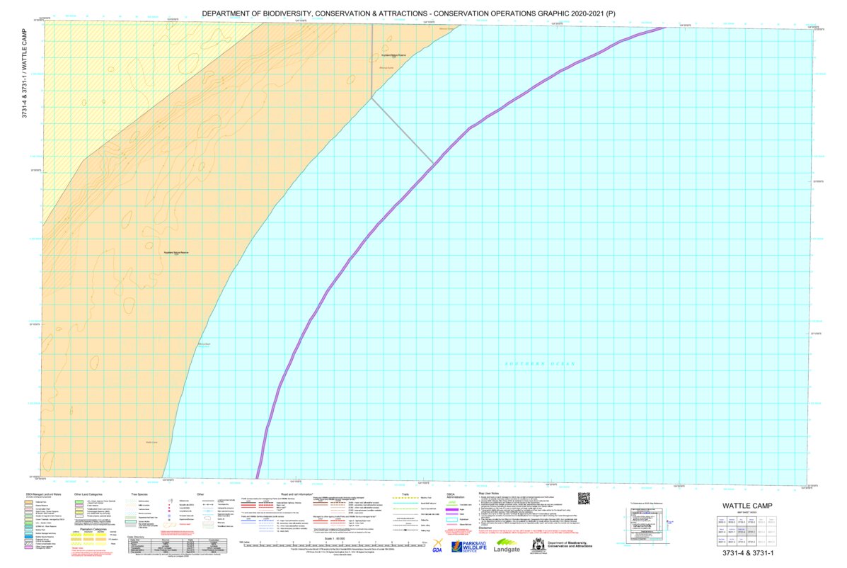 COG Series Map 3731-14: Wattle Camp by Western Australia Department of ...