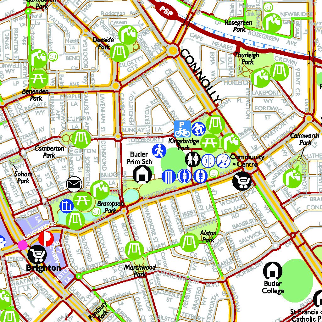 City of Wanneroo - North Walking Cycling Map by Western Australia ...