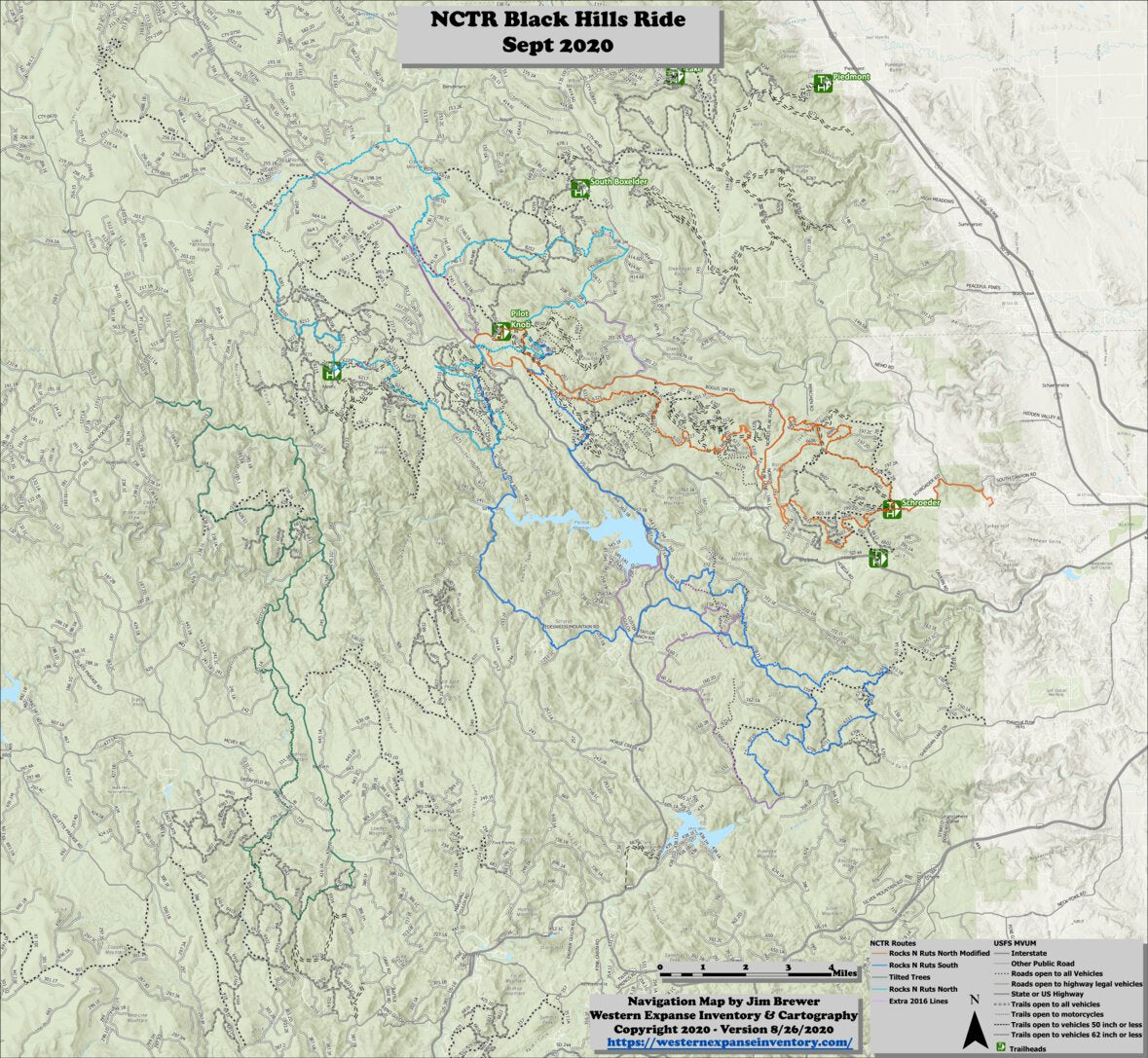 NCTR Black Hills Jim's MVUM, Sept 2020 Map by Western Expanse Inventory ...