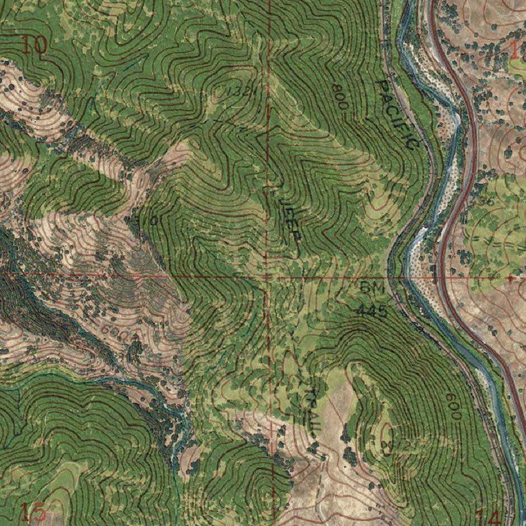 CA-Hopland: GeoChange 1957-2012 Map by Western Michigan University ...