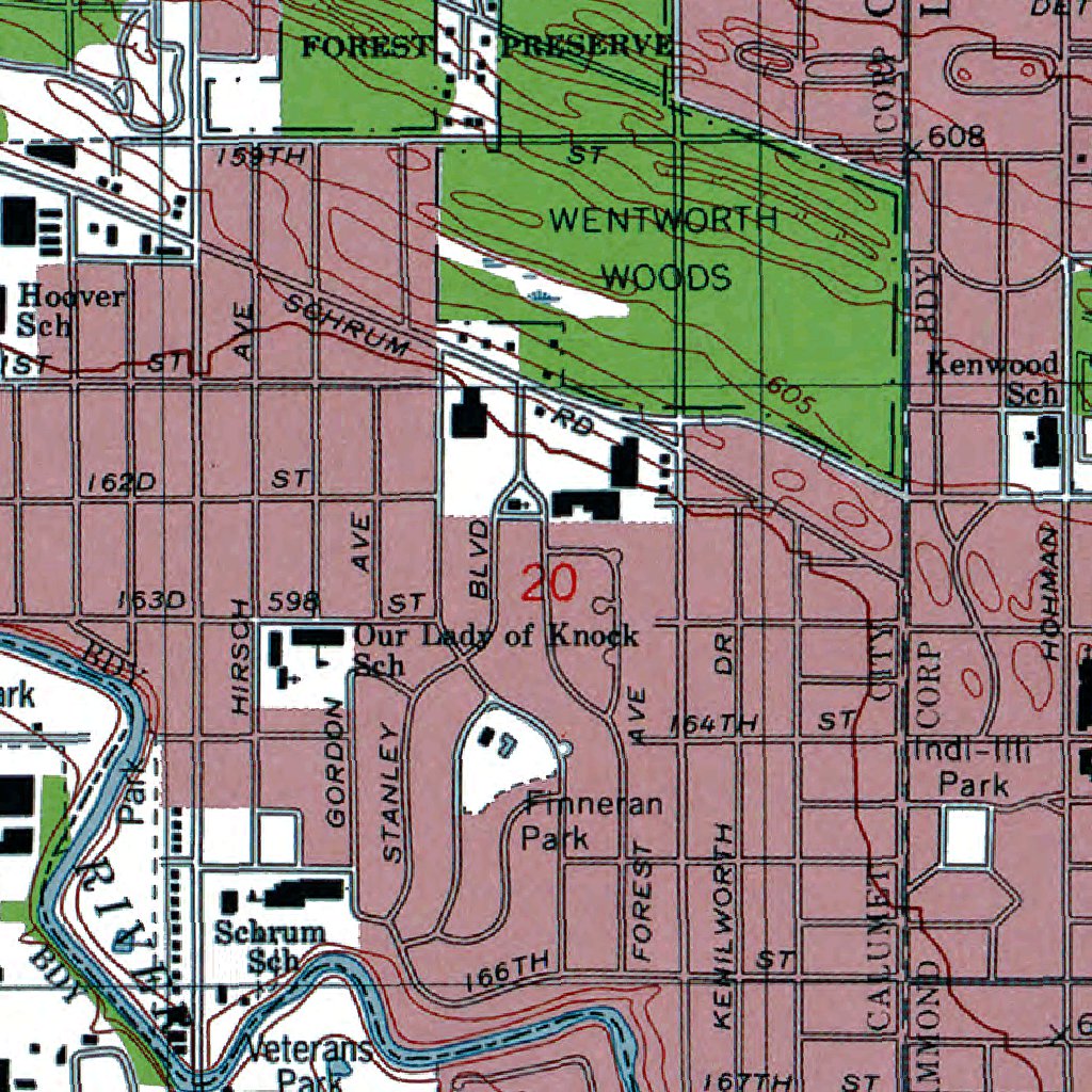 IL-IN-Calumet City: Authoritative US Topos 1991 Map by Western Michigan ...