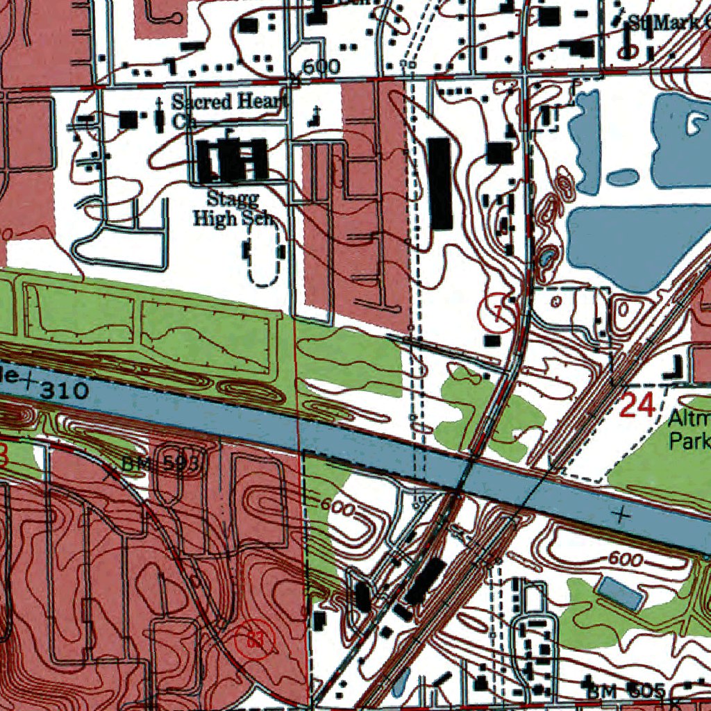 IL-Palos Park: Authoritative US Topos 1993 Map by Western Michigan ...