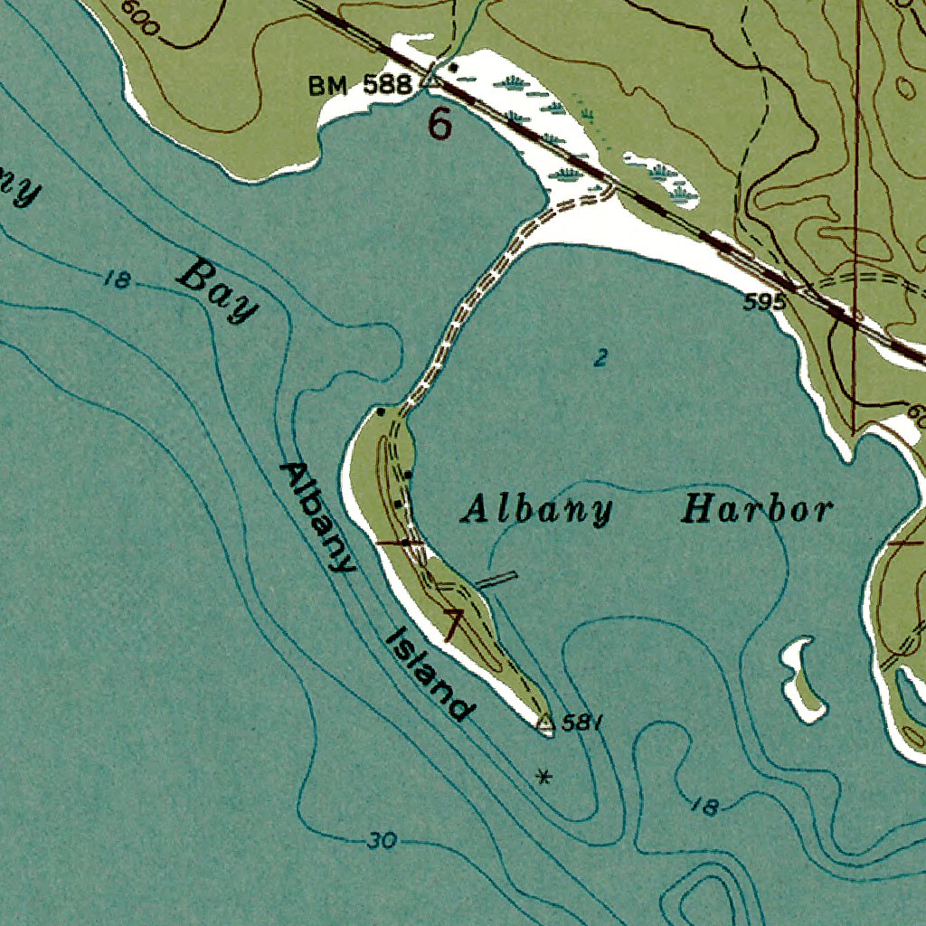 MI-Albany Island: Authoritative US Topos 1964 Map by Western Michigan ...