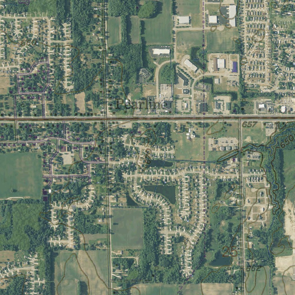 MI-Allendale: GeoChange 1957-2012 Map by Western Michigan University ...