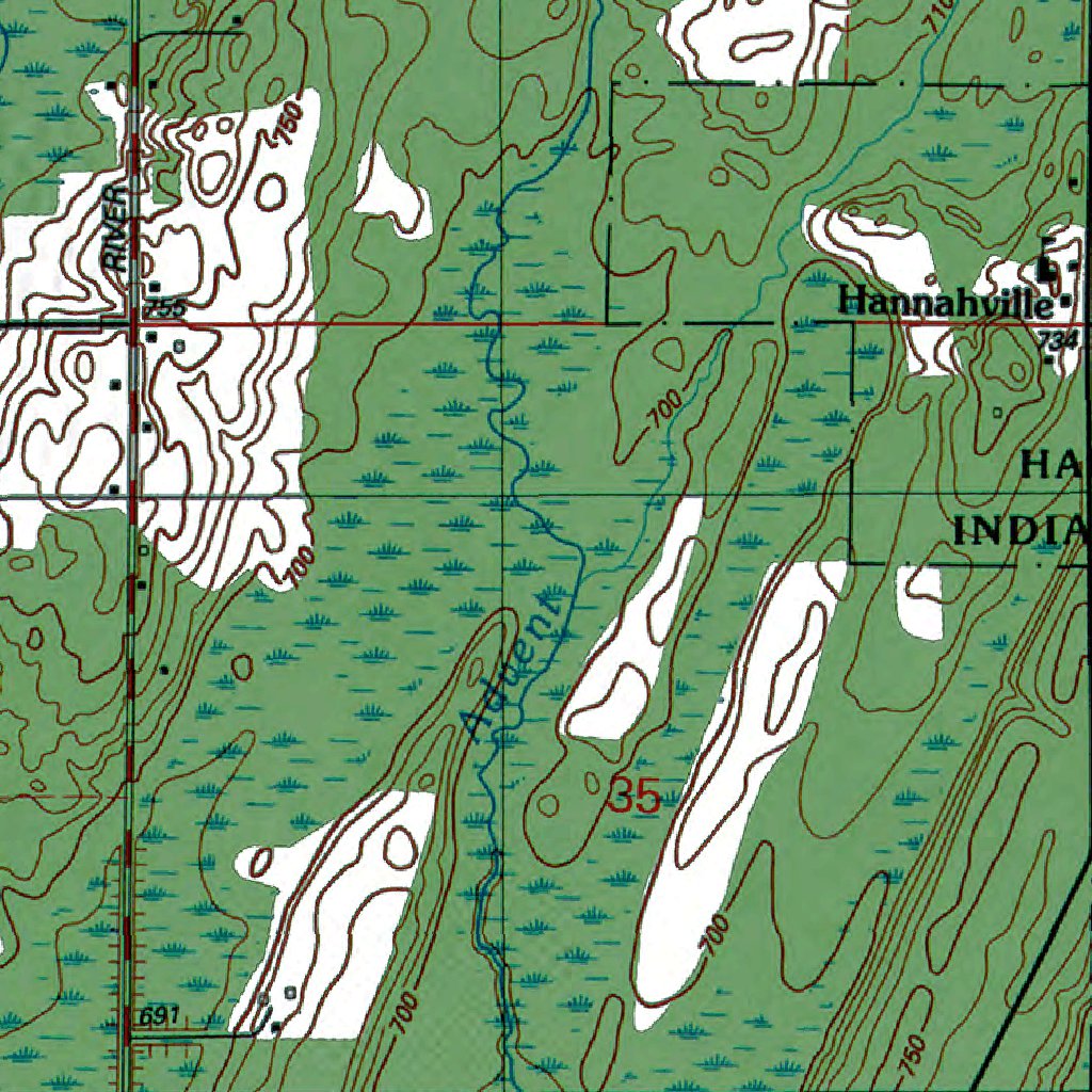 MI-Bark River: Authoritative US Topos 1989 Map by Western Michigan ...