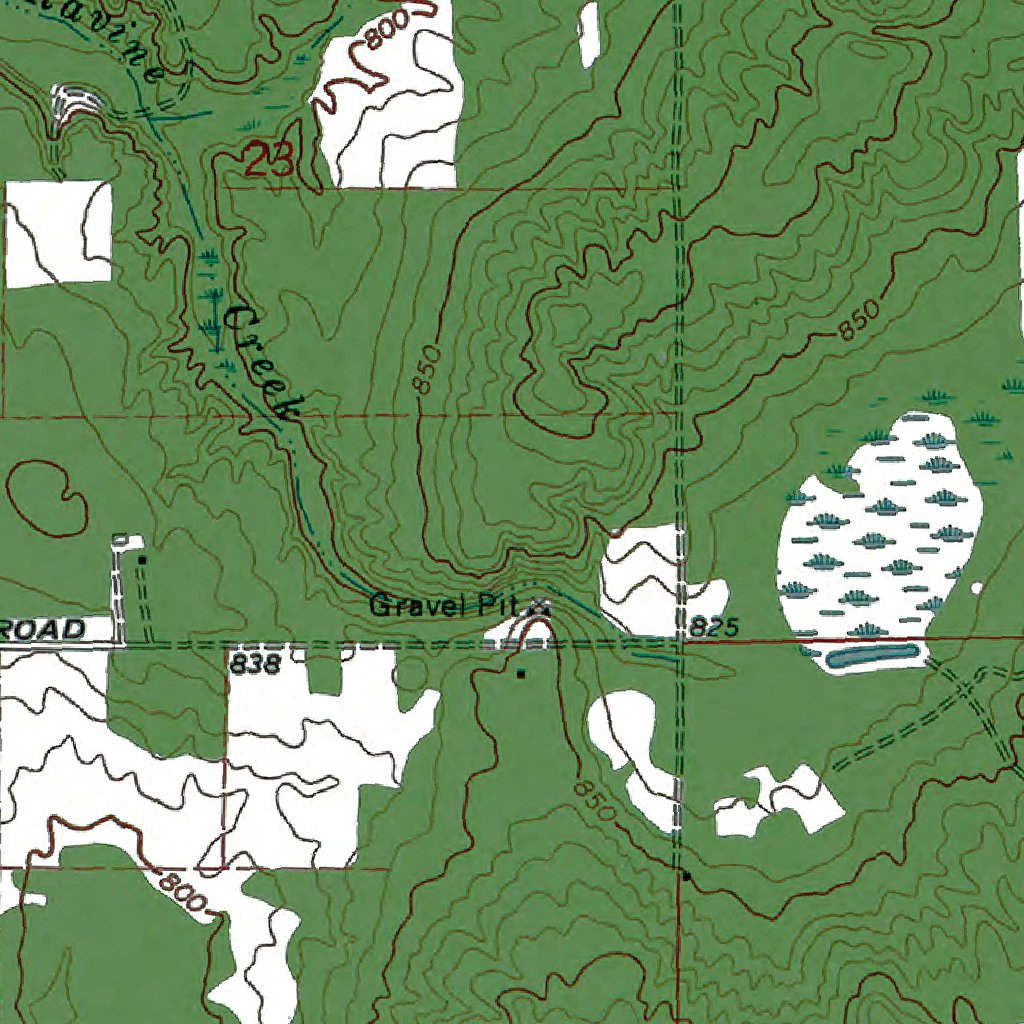 MI-Big Ravine Creek: Authoritative US Topos 1972 Map by Western ...