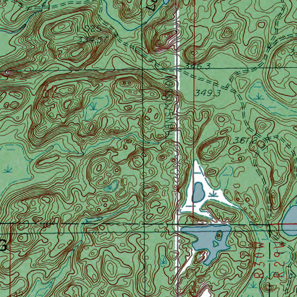 MI-Carney Lake: Authoritative US Topos 1986 Map by Western Michigan ...