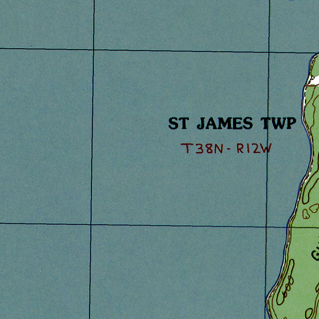 MI-Gull Island: Authoritative US Topos 1986 Map by Western Michigan ...