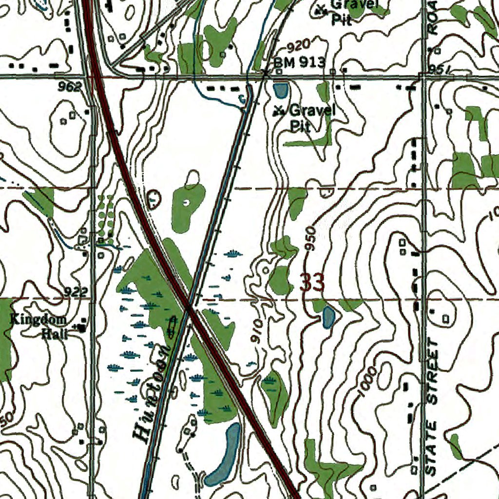 MI-Leslie: Authoritative US Topos 1970 Map by Western Michigan ...