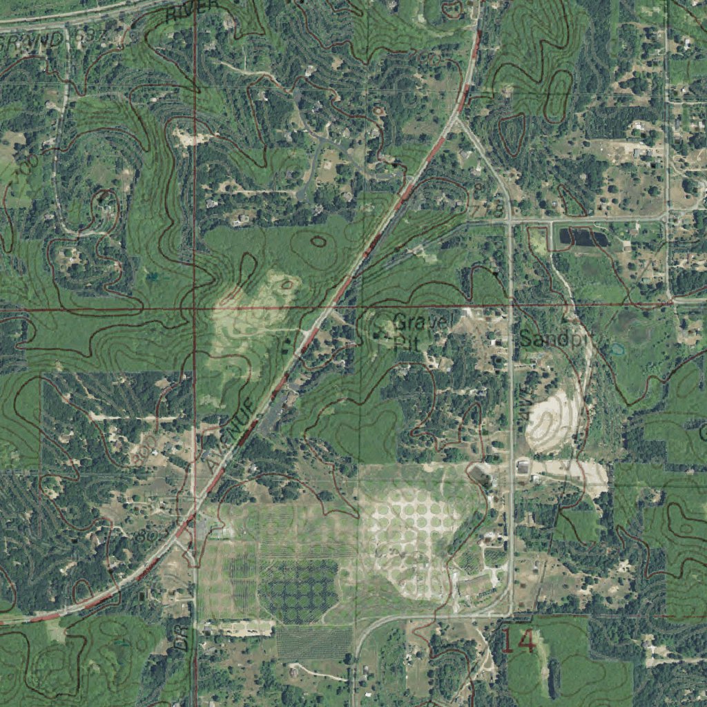 MI-Lowell: GeoChange 1974-2012 Map by Western Michigan University | Avenza Maps