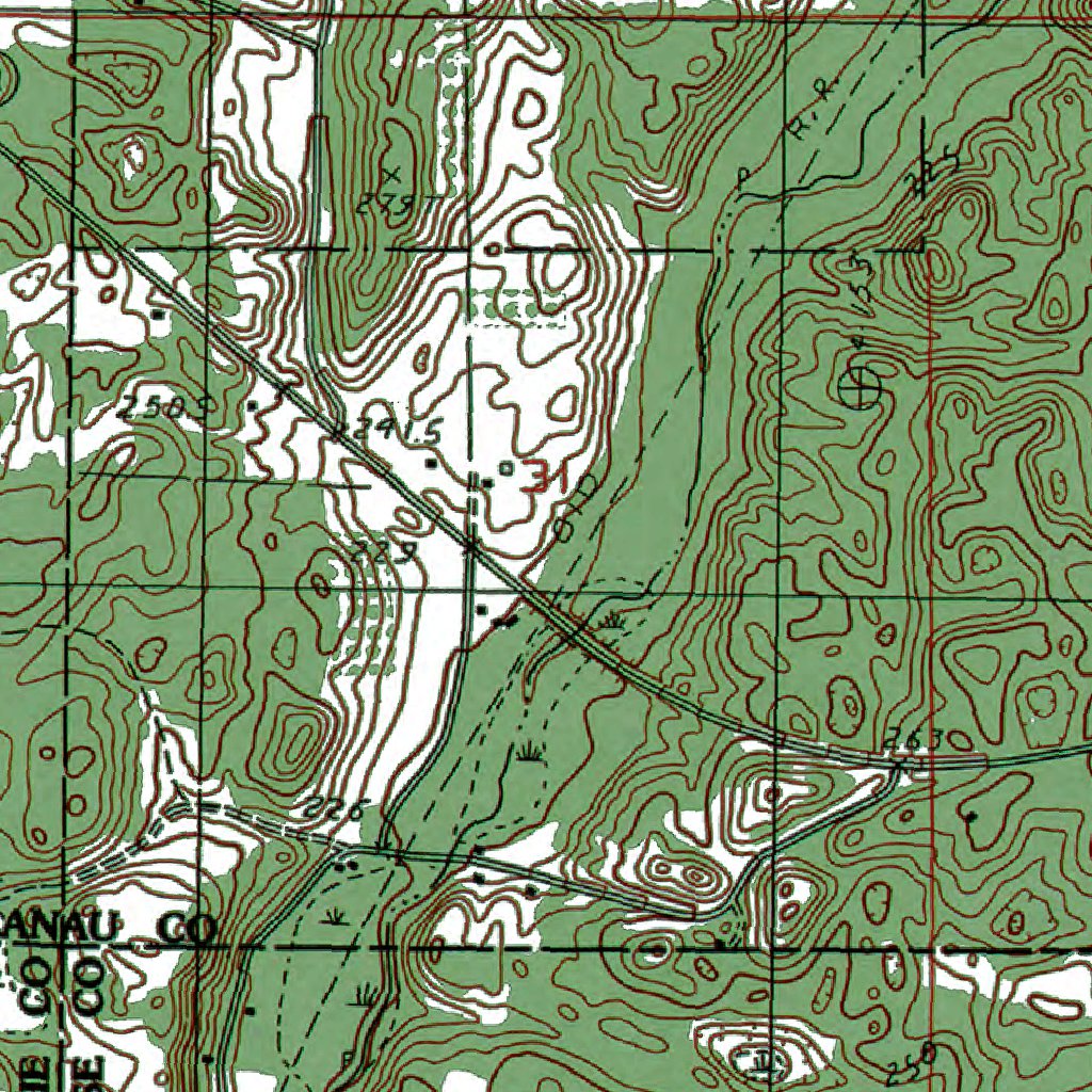 MI-Maple City: Authoritative US Topos 1983 Map by Western Michigan ...