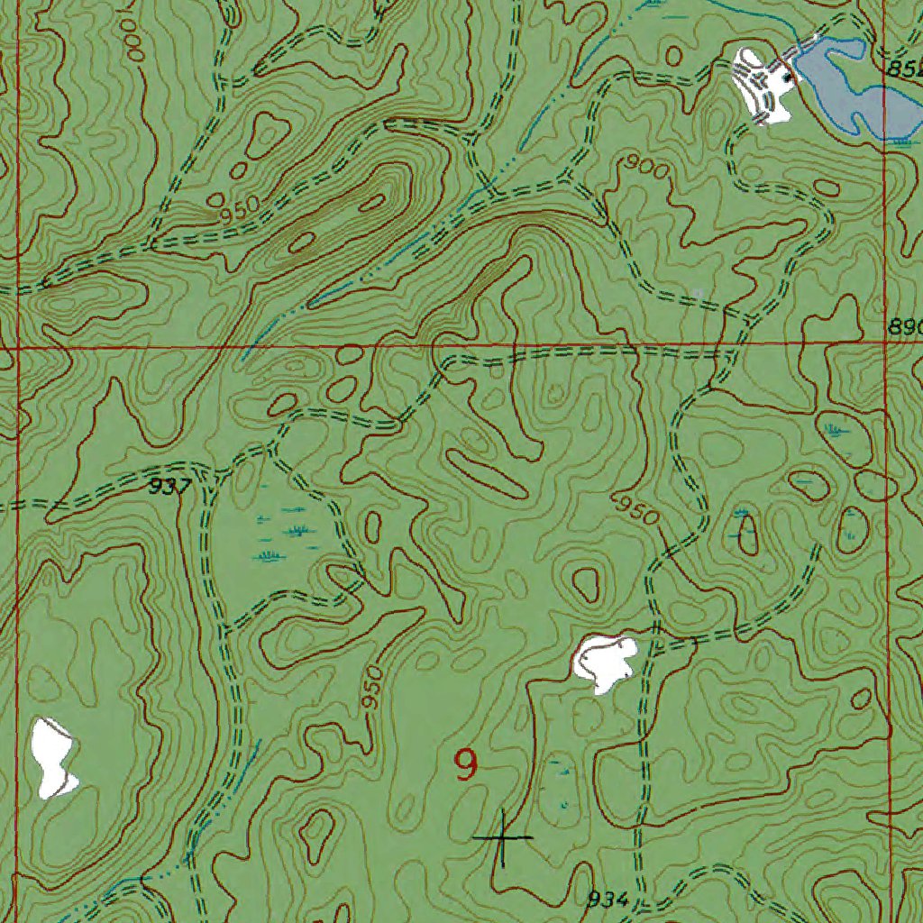 MI-McCollum Lake: Authoritative US Topos 1972 Map by Western Michigan ...
