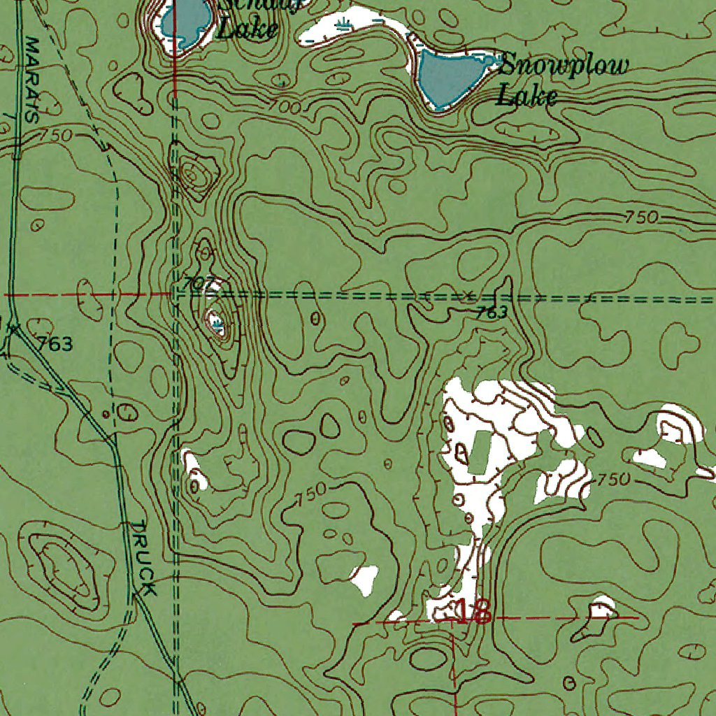 MI-Muskallonge Lake West: Authoritative US Topos 1968 Map by Western ...