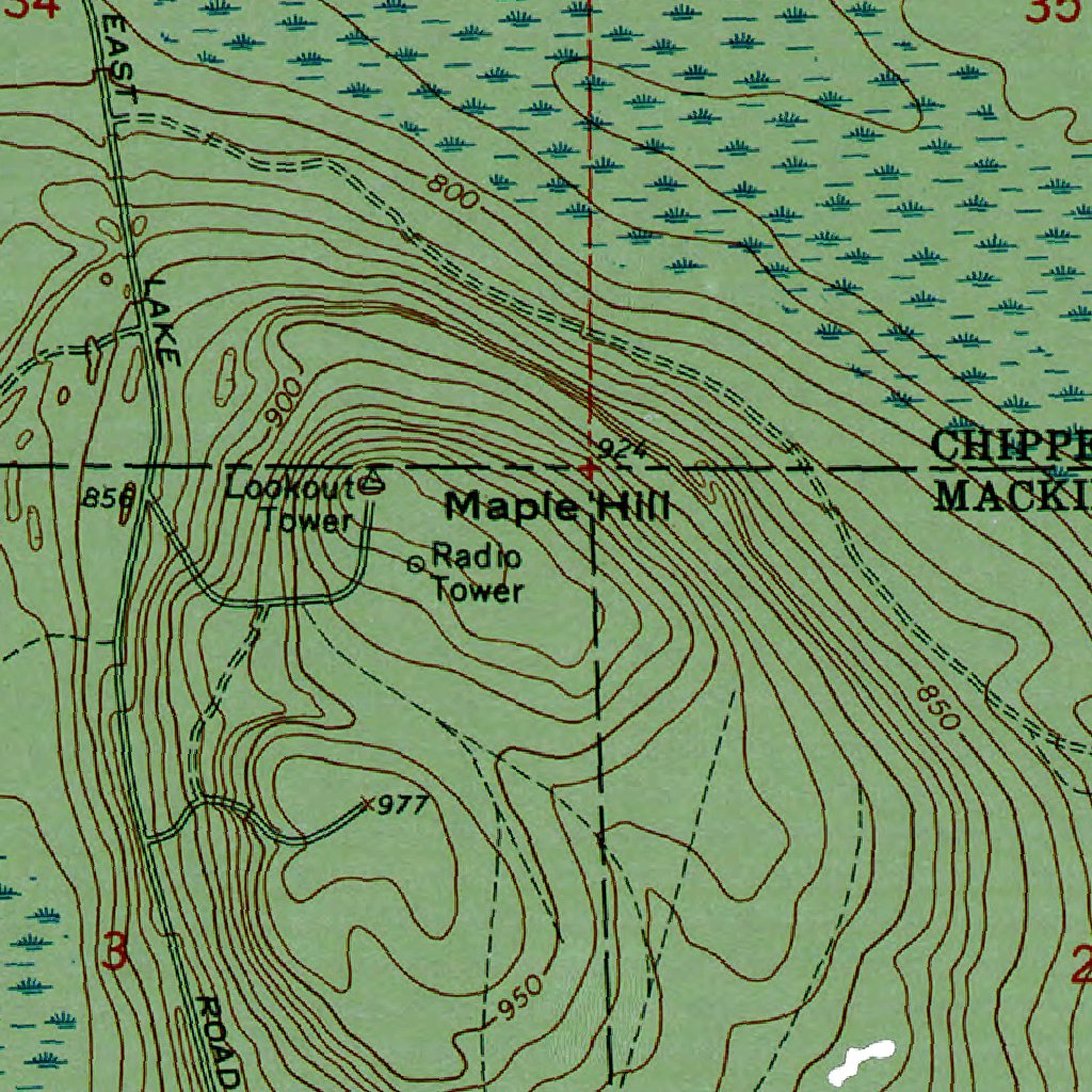 MI-Ozark NE: Authoritative US Topos 1964 Map by Western Michigan ...