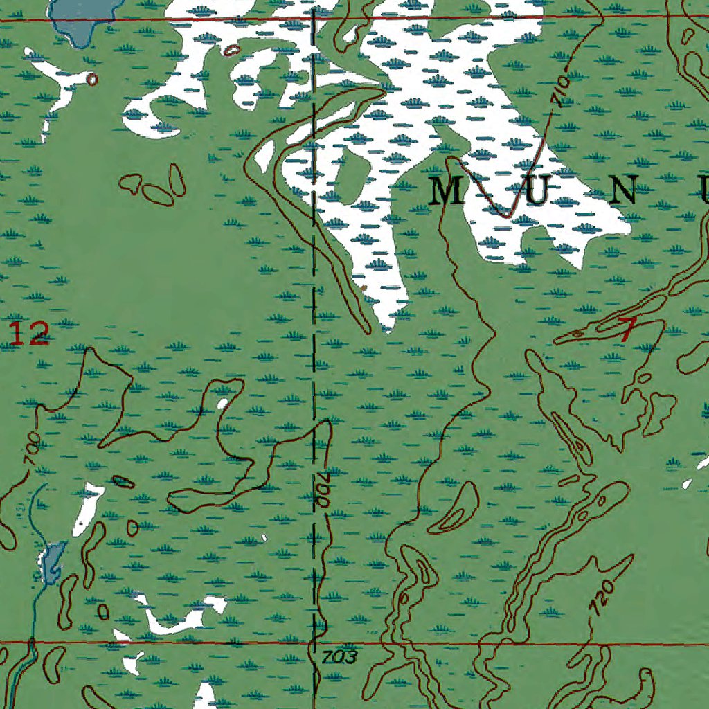MI-Pickford NW: Authoritative US Topos 1953 Map by Western Michigan ...
