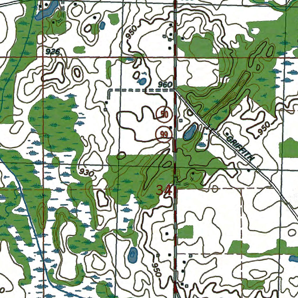 MI-Springport: Authoritative US Topos 1981 Map by Western Michigan ...