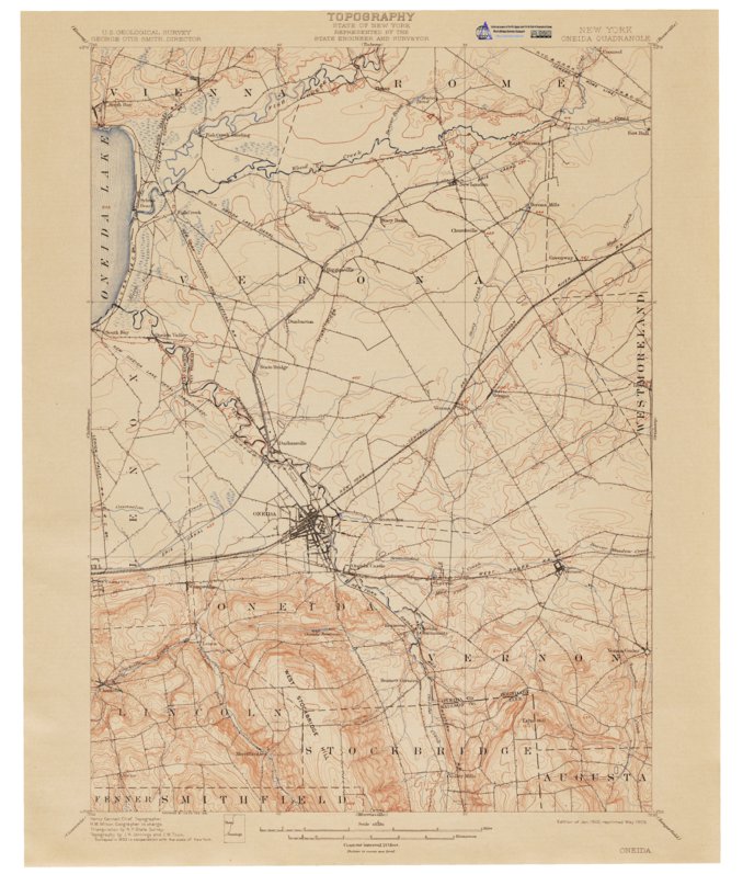 NY-Oneida: Authoritative US Topos Historic 1902 Map by Western Michigan ...