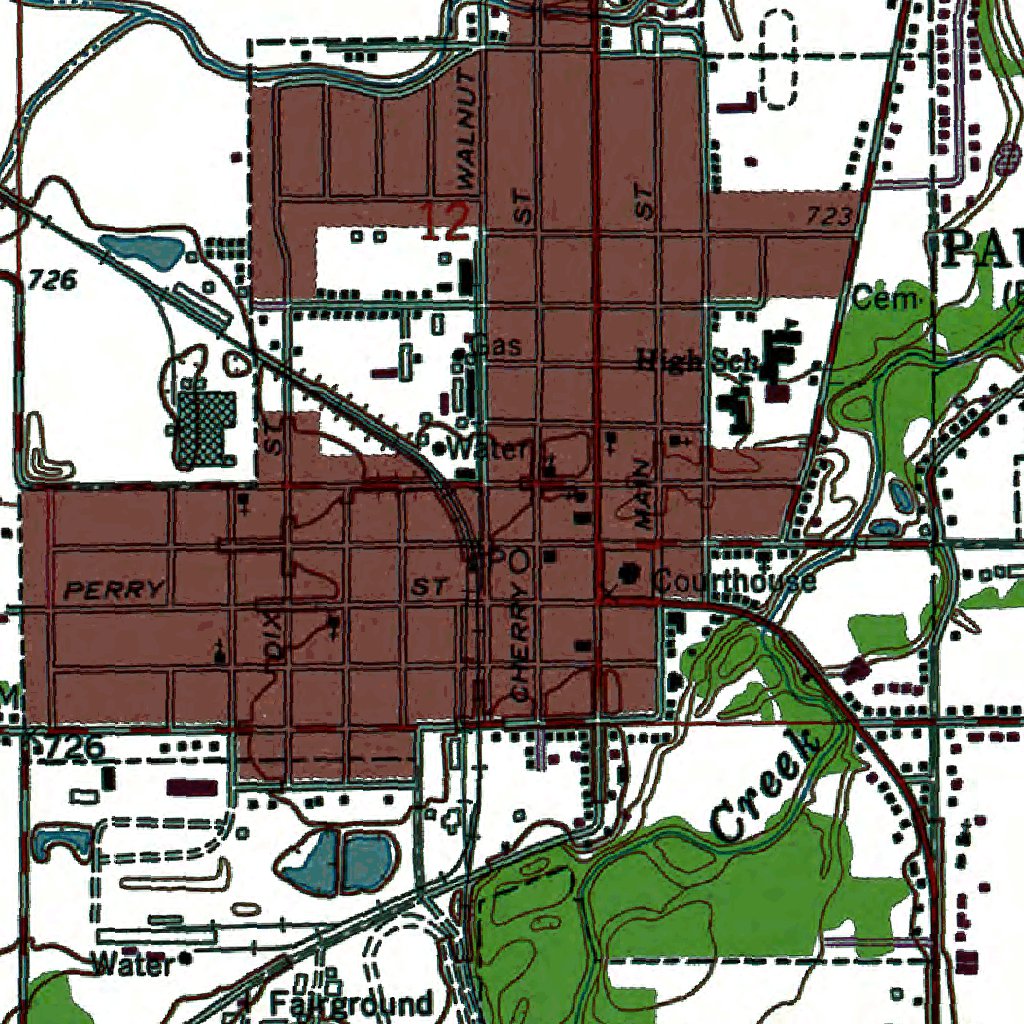 OH-Paulding: Authoritative US Topos 1973 Map by Western Michigan ...