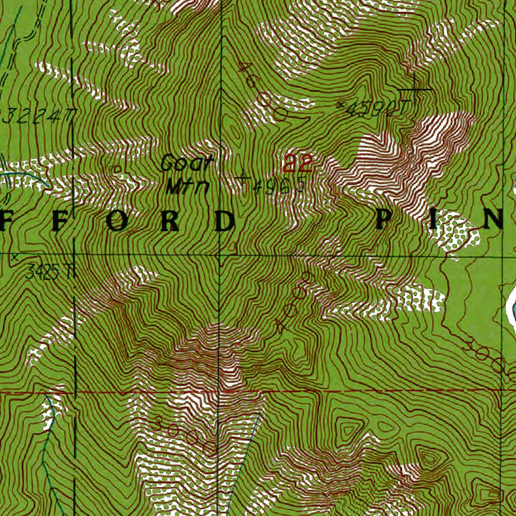 WA-Goat Mountain: Authoritative US Topos 1983 Map by Western Michigan ...