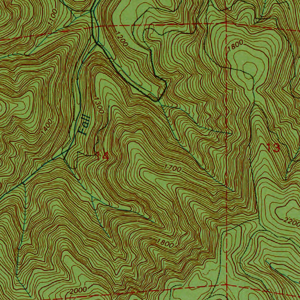 WA-Lake Lawrence: Authoritative US Topos 1990 Map by Western Michigan ...