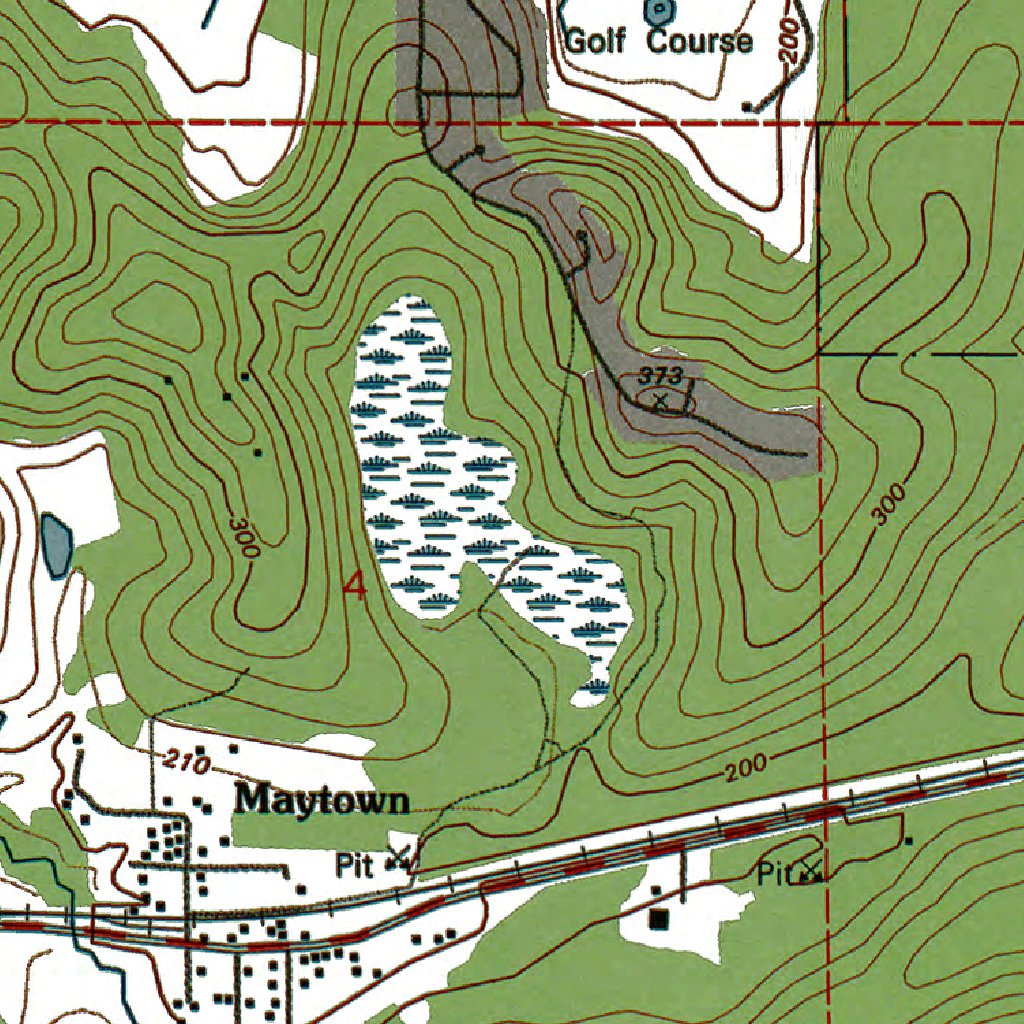 WA-Maytown: Authoritative US Topos 1990 Map by Western Michigan ...