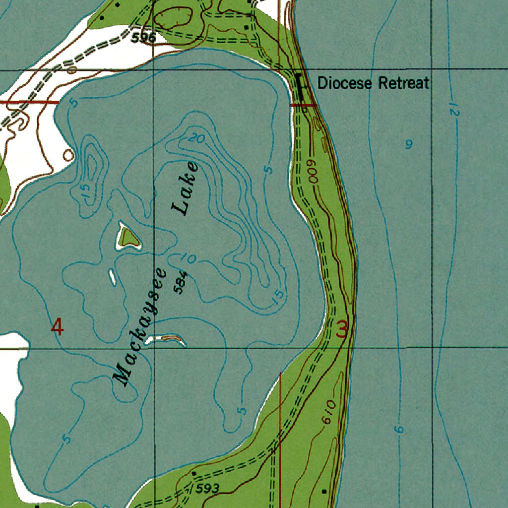WI-MI-Chambers Island: Authoritative US Topos 1982 Map by Western ...