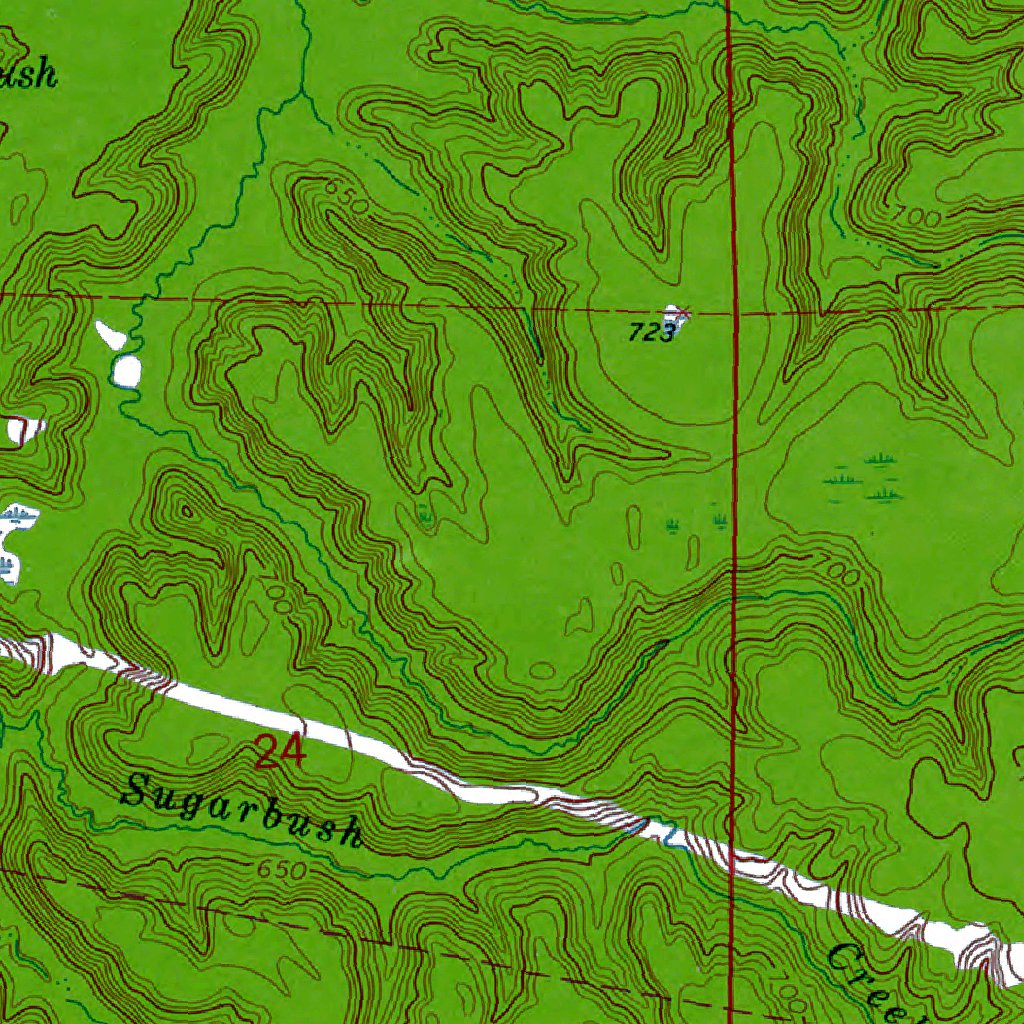 WI-Odanah: Authoritative US Topos 1964 Map by Western Michigan ...
