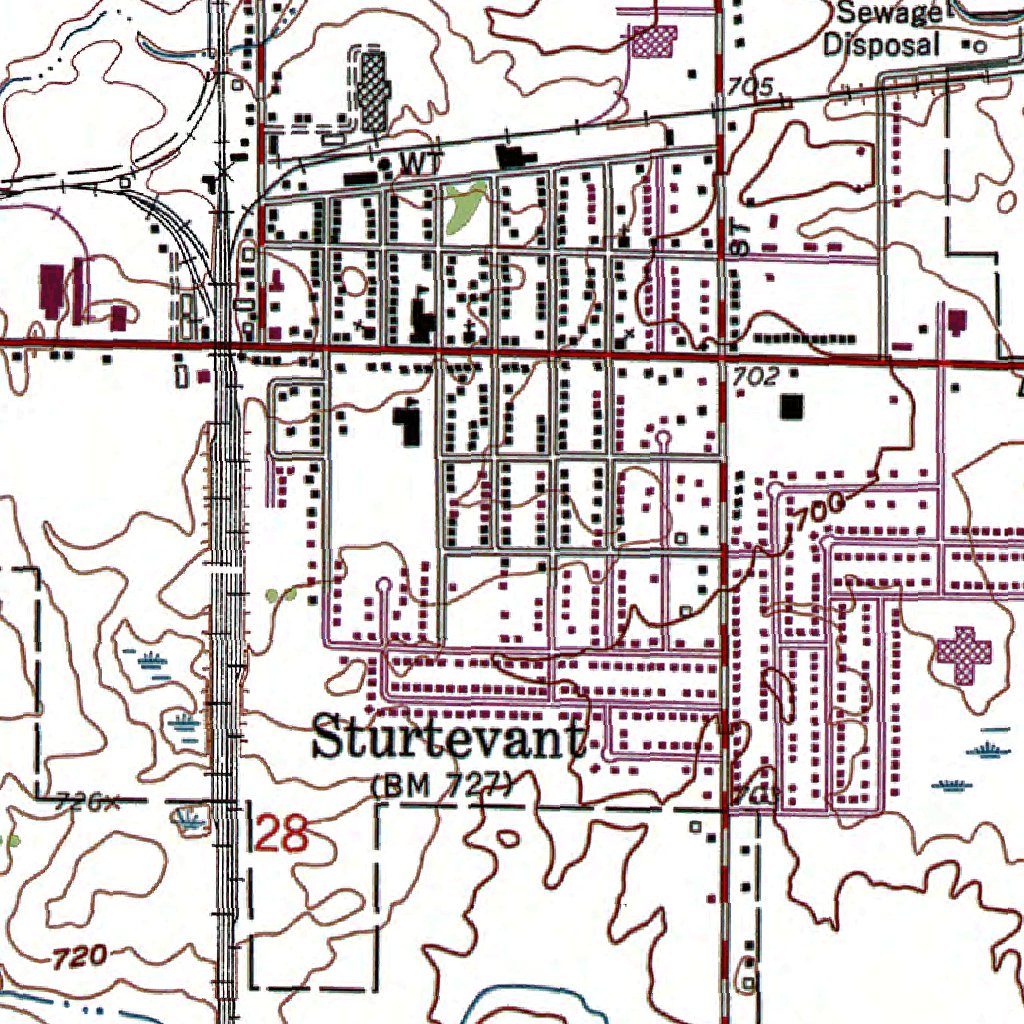 WI-Sturtevant: Authoritative US Topos 1959 Map by Western Michigan ...