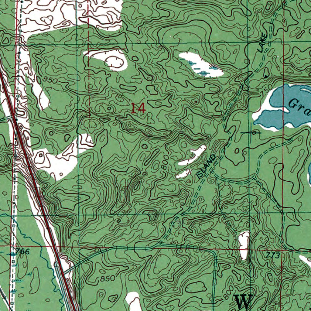 WI-Wausaukee North: Authoritative US Topos 1982 Map by Western Michigan ...