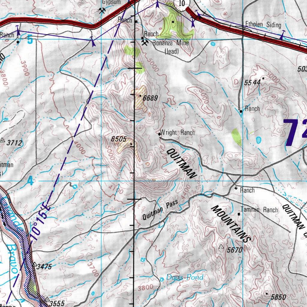 Van Horn, 1987, 4th edition of JOG Air NH-13-2 at 250000 scale Map by ...
