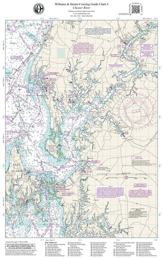 Chesapeake Bay: Chester River Map by Williams & Heintz Map Corporation ...