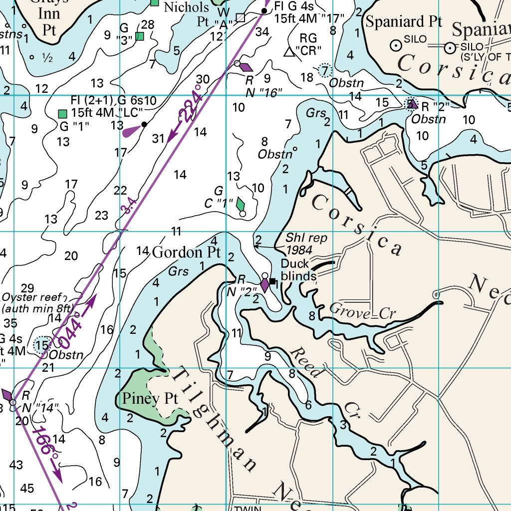 Chesapeake Bay: Chester River Map by Williams & Heintz Map Corporation ...