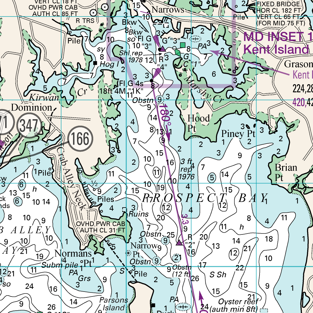 Chesapeake Bay: Chester River Map by Williams & Heintz Map Corporation ...
