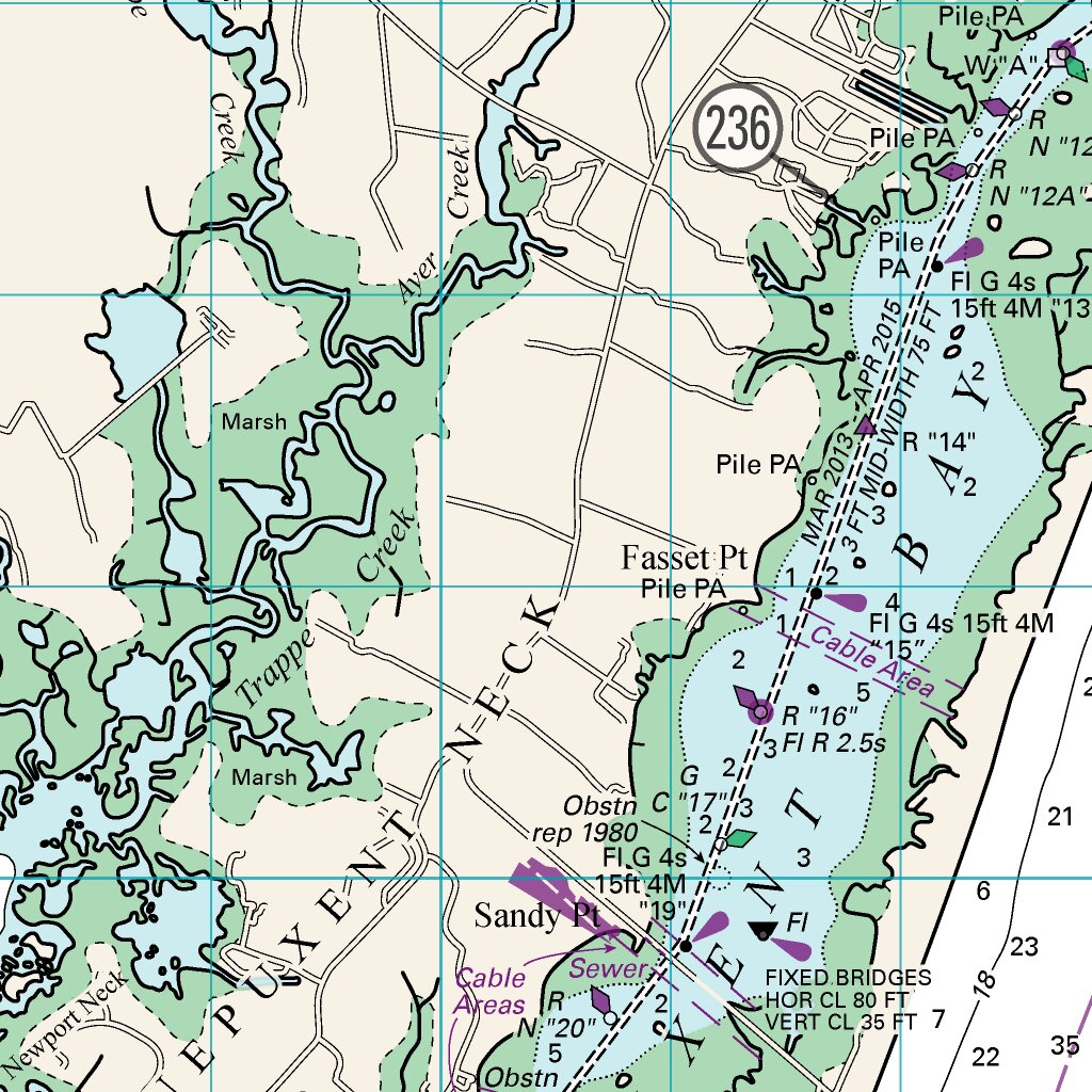 Chincoteague Island to Ocean City Inlet Map by Williams & Heintz Map ...