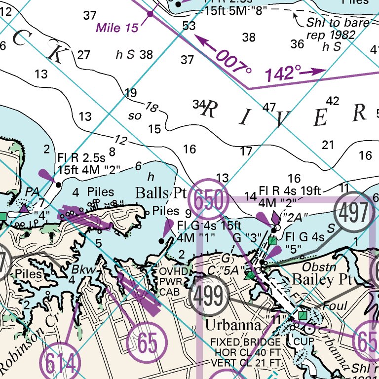 Rappahannock River: Corrotoman River to Accaceek Point Map by Williams ...