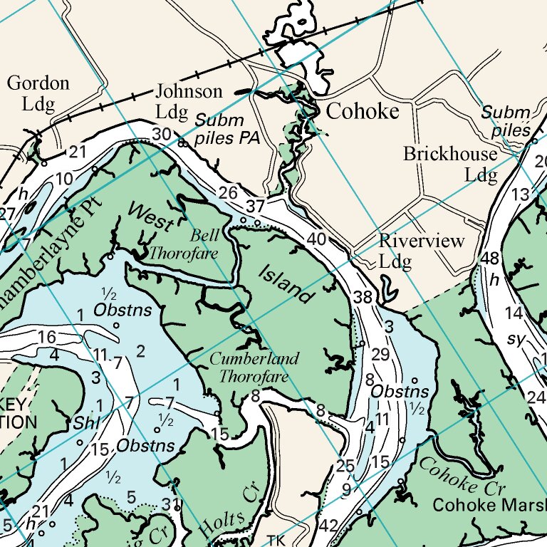 York River: West Point, Mattaponi River and Pamunkey River Map by ...