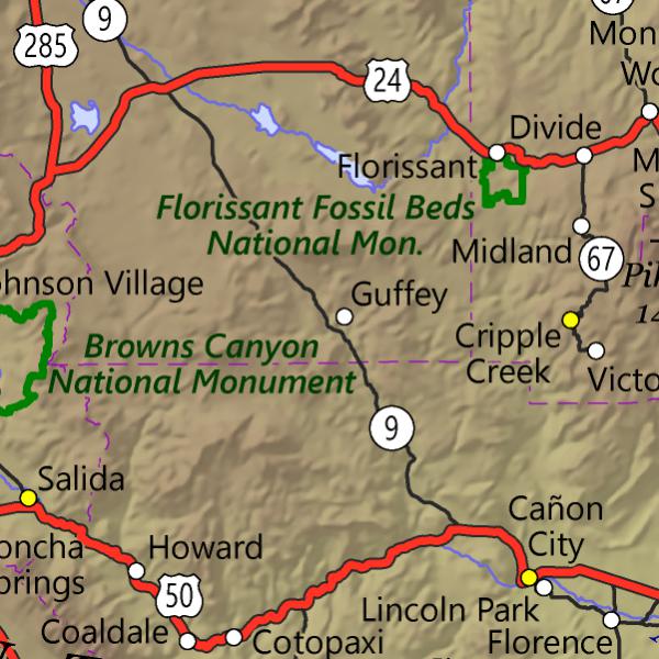 Colorado Highway Map by World Sites Atlas | Avenza Maps