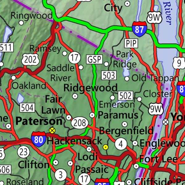 New Jersey Highway Map by World Sites Atlas | Avenza Maps
