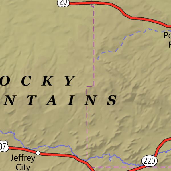 Wyoming Highway Map by World Sites Atlas | Avenza Maps