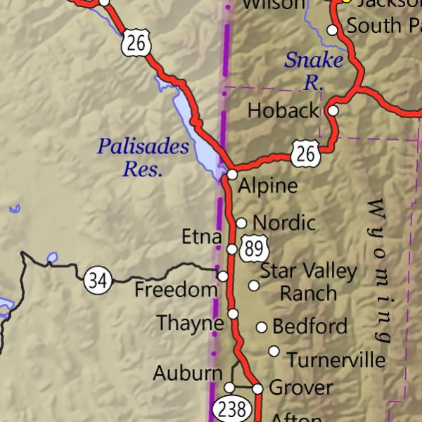 Wyoming Highway Map by World Sites Atlas | Avenza Maps