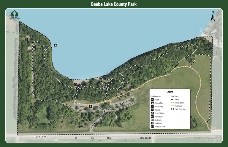 Beebe Lake County Park Map by Wright County Parks and Recreation ...