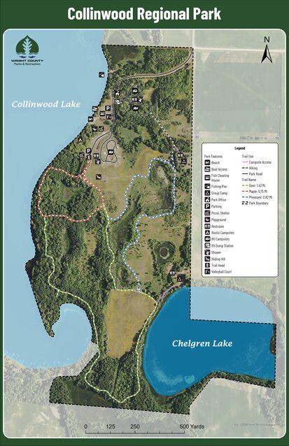 Collinwood Regional Park & Campground Map by Wright County Parks and ...