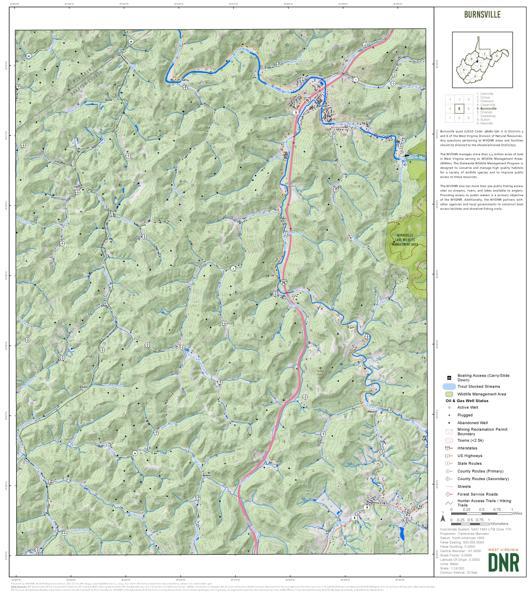 Braxton County, WV Quad Maps - Bundle Map by WV Division of Natural ...