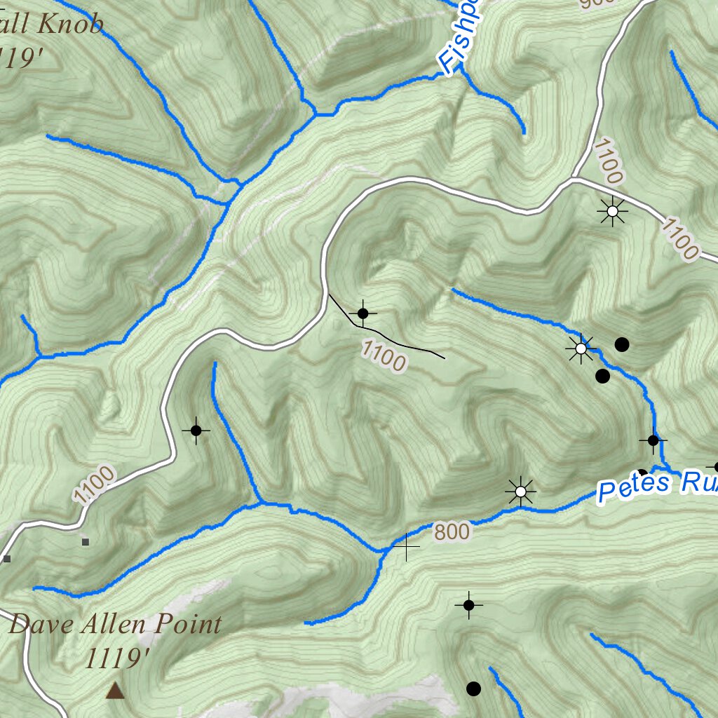 Burning Springs Quad Topo - WVDNR Map by WV Division of Natural ...