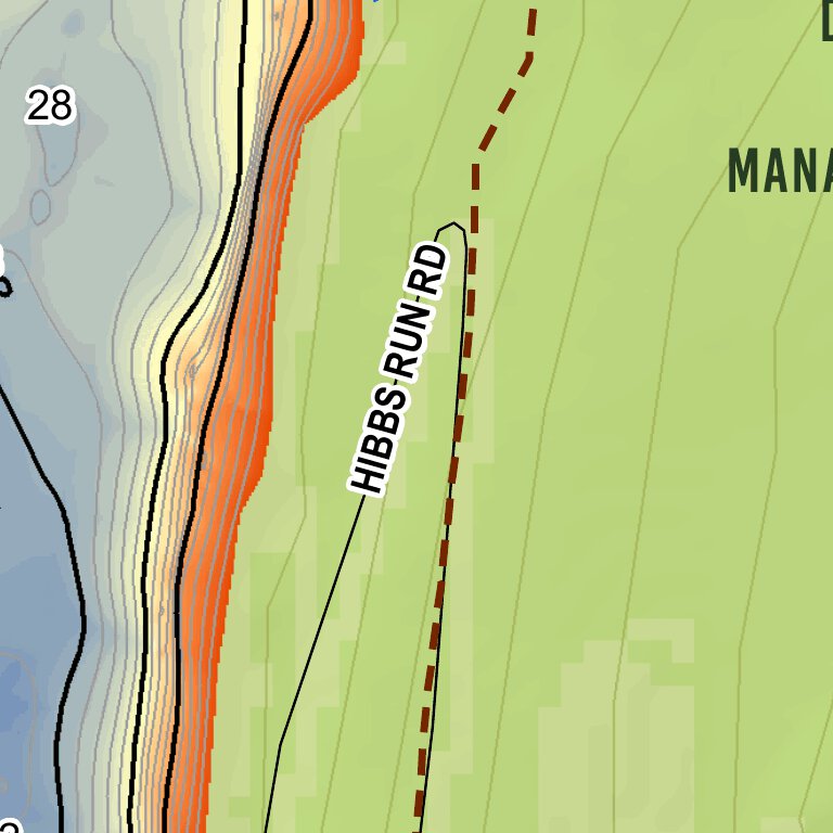 Dents Run Lake Fishing Guide Map by WV Division of Natural Resources ...