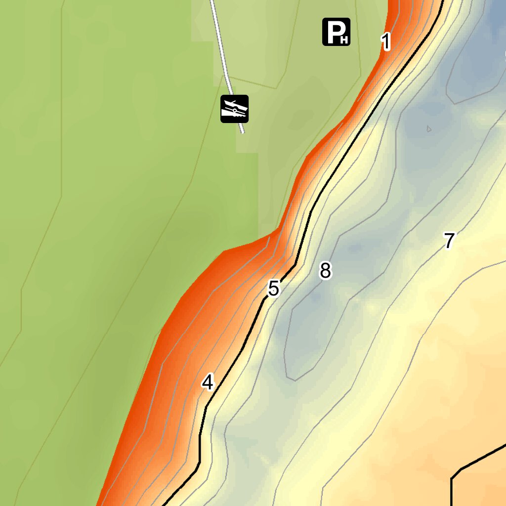 Dunkard Fork Lake Fishing Guide (Large) Map by WV Division of Natural ...