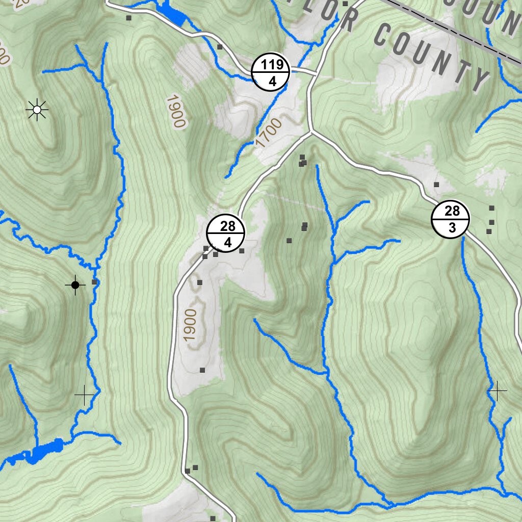 Gladesville Quad Topo - WVDNR Map by WV Division of Natural Resources ...