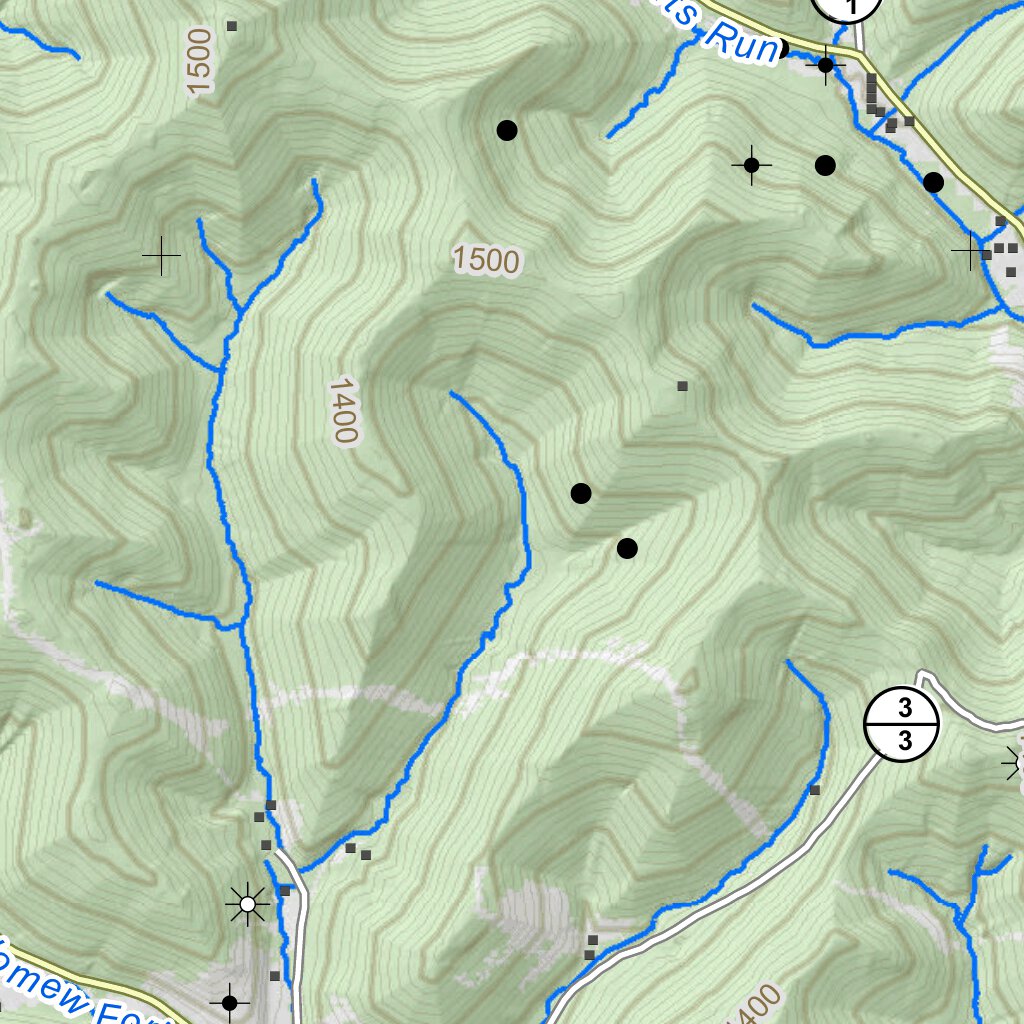 Glover Gap Quad Topo - WVDNR Map by WV Division of Natural Resources ...